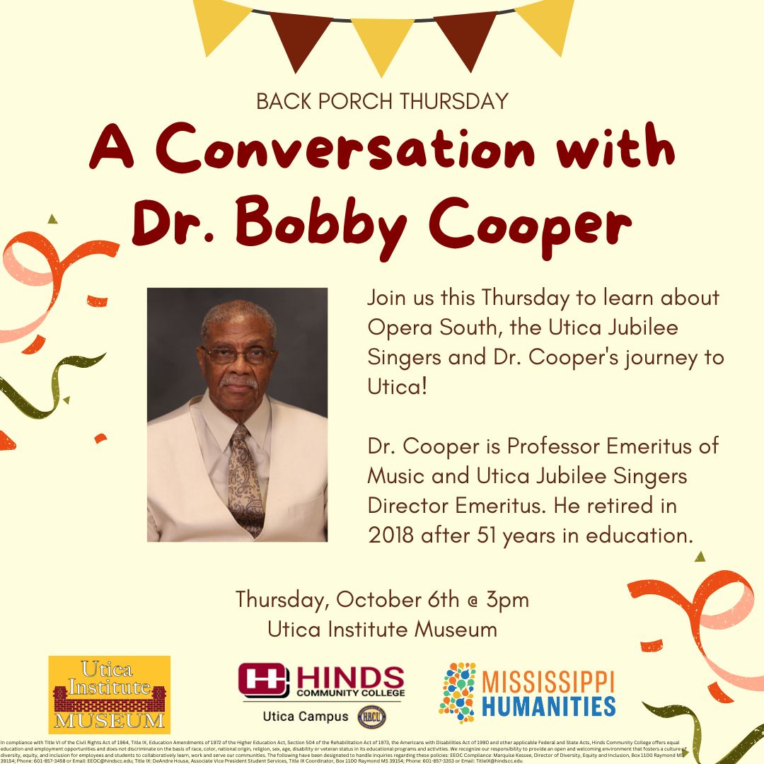 October Events at the Museum – Utica Institute Museum